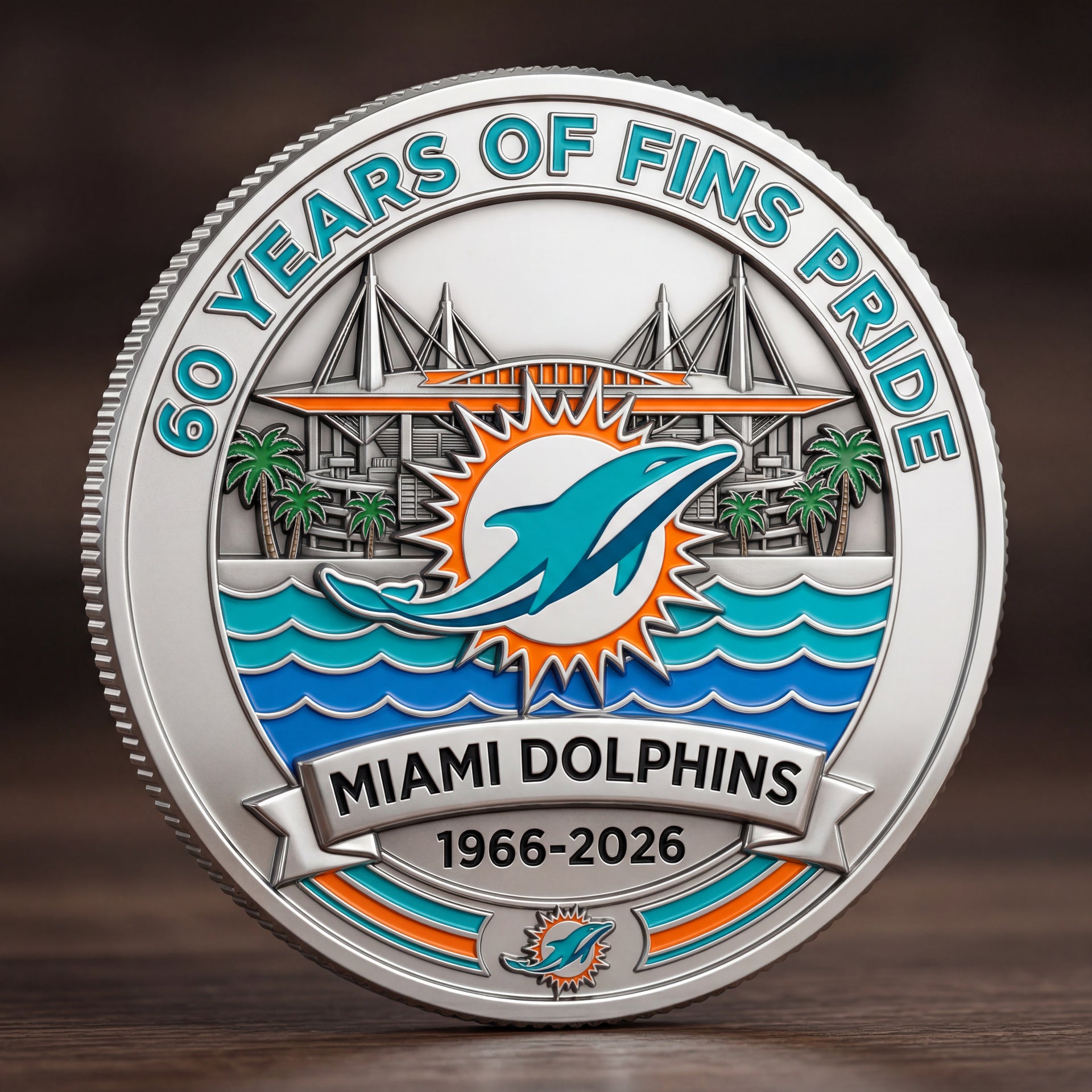 🔥Last Day 50% OFF 🔥🐬 Limited Edition Miami Dolphins 60th Anniversary C ...